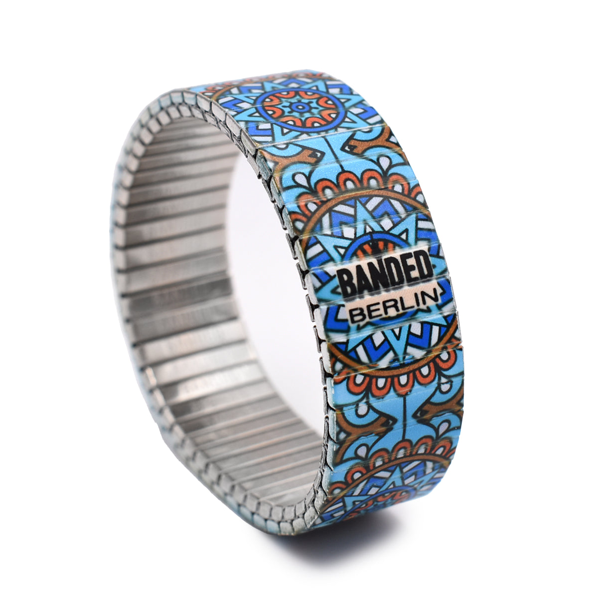 Mediterranean Tile - Mykonos - 18mm Classic Finish – Banded Bracelets