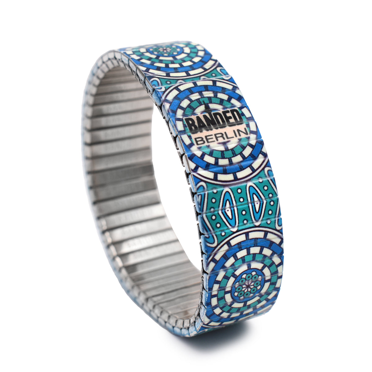 Mediterranean Tile - Alexandria - 18mm Classic Finish – Banded Bracelets