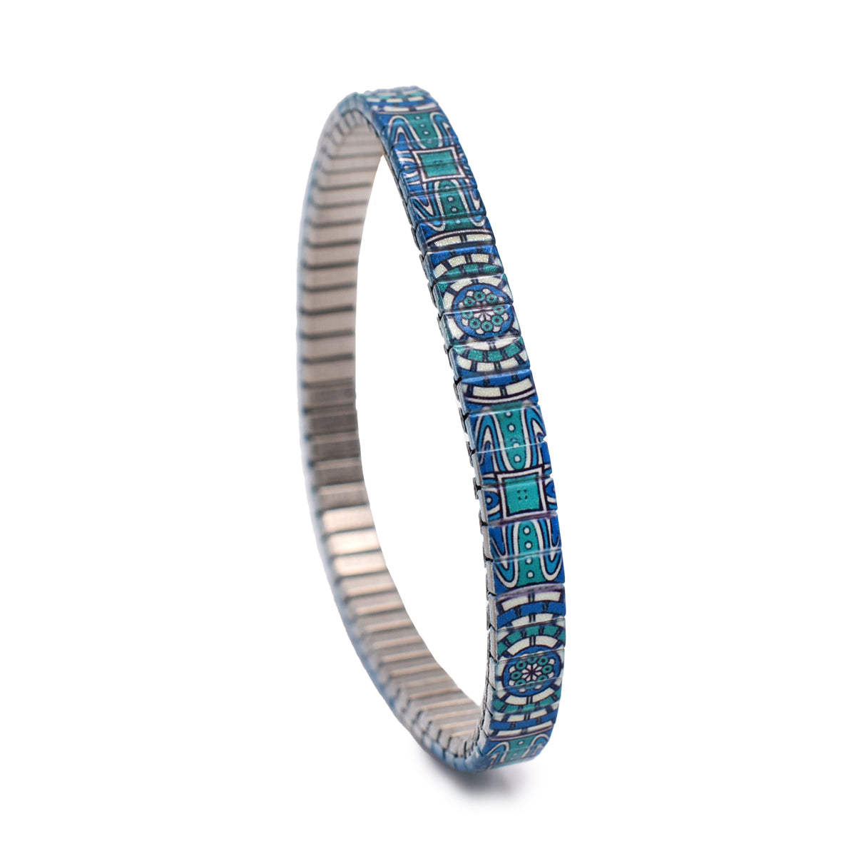 Mediterranean Tile - Alexandria - 6mm Classic Finish – Banded Bracelets