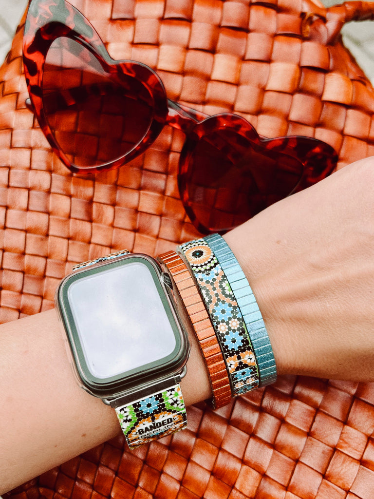 Banded-Berlin-armbanden met de hand gemaakt van de iconische uitbreidb ...