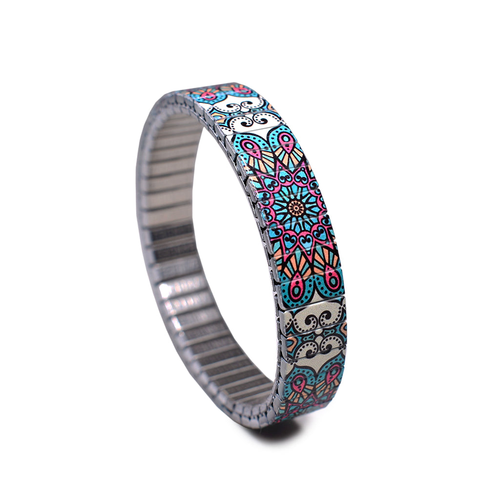 Mediterranean Tile - Monaco - 10mm Classic Finish – Banded Bracelets